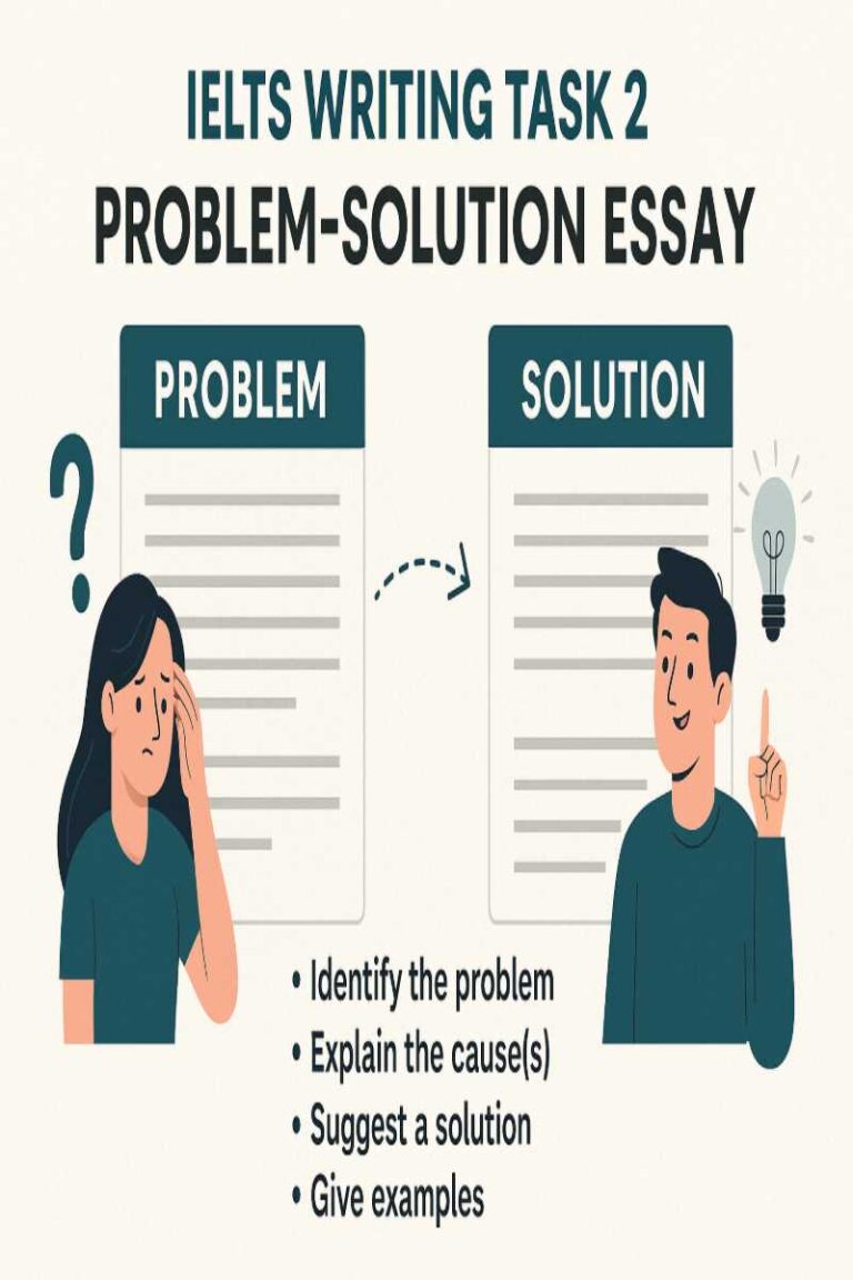 IELTS Writing Task 2 Problem-Solution Essay – Template And Band 9 Example